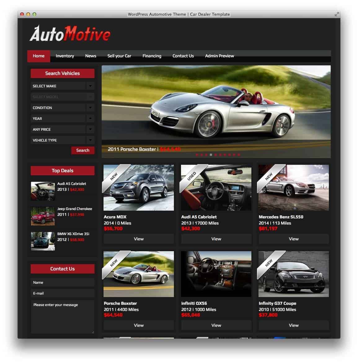 Top 13 WordPress themes dành cho website về xe ô tô - WP Căn bản