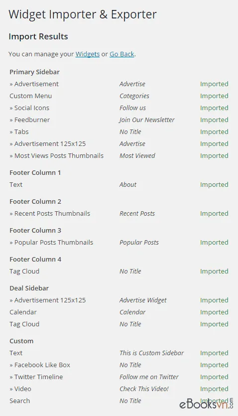 Hướng dẫn cài đặt theme Theme Junkie giống demo