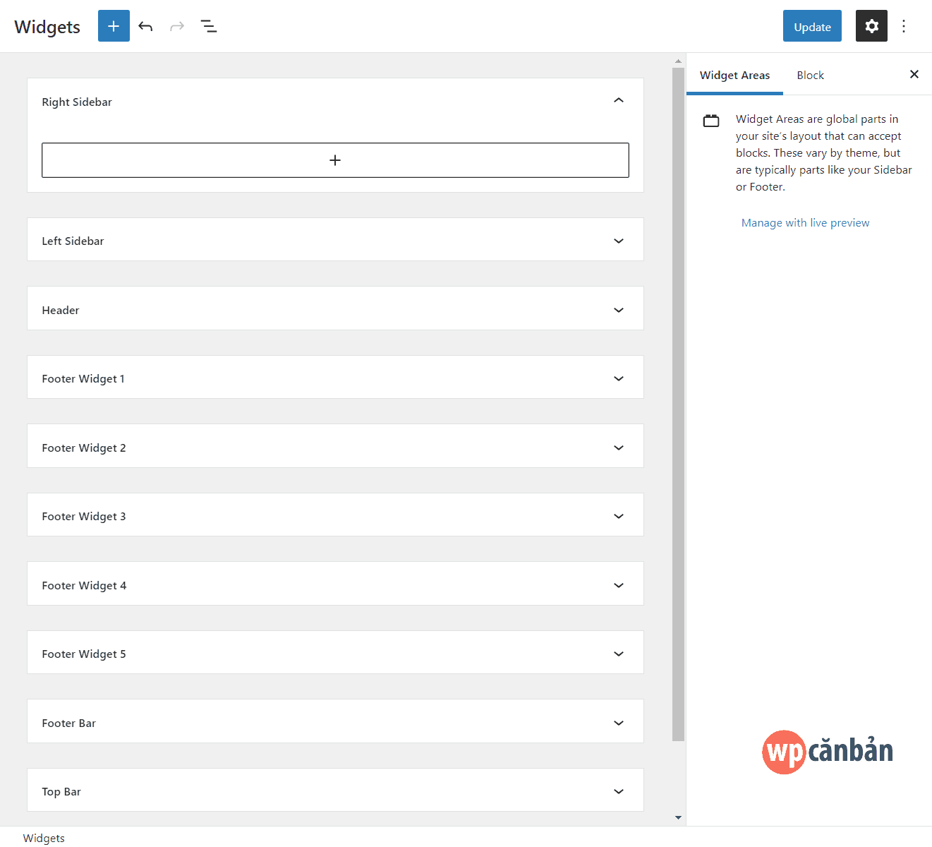 Khôi phục Classic Widgets Editor cho WordPress - WP Căn bản